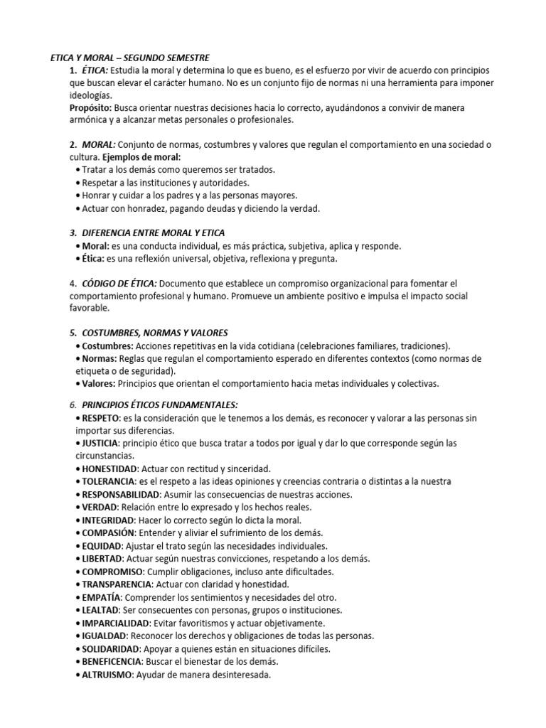 Etica y Moral | PDF | Moralidad | Virtud