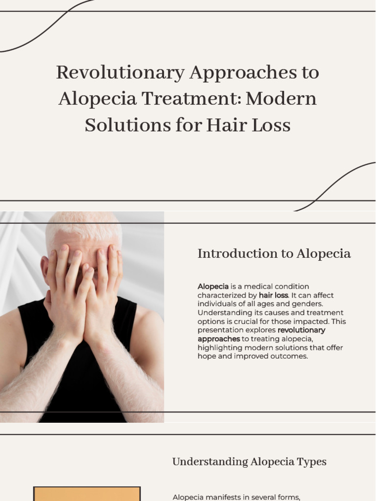 Slidesgo Revolutionary Approaches To Alopecia Treatment Modern ...