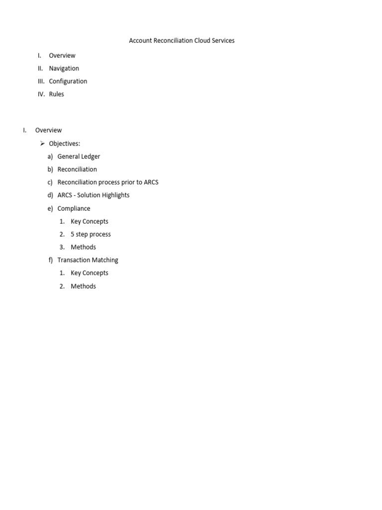 Account Reconciliation Cloud Services Guide | PDF | Debits And Credits ...