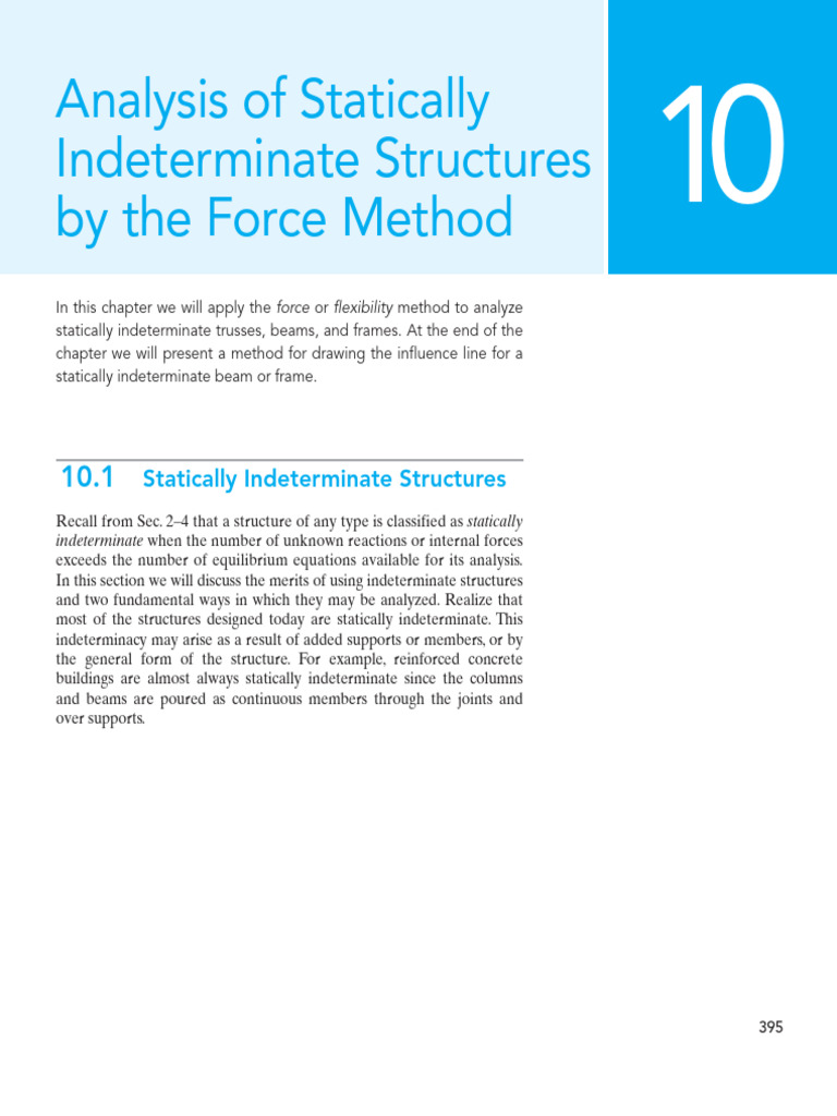 Force Method 69ec0e2d0aaa2dfaa927104f482e5aeb | PDF | Beam (Structure) | Stress (Mechanics)