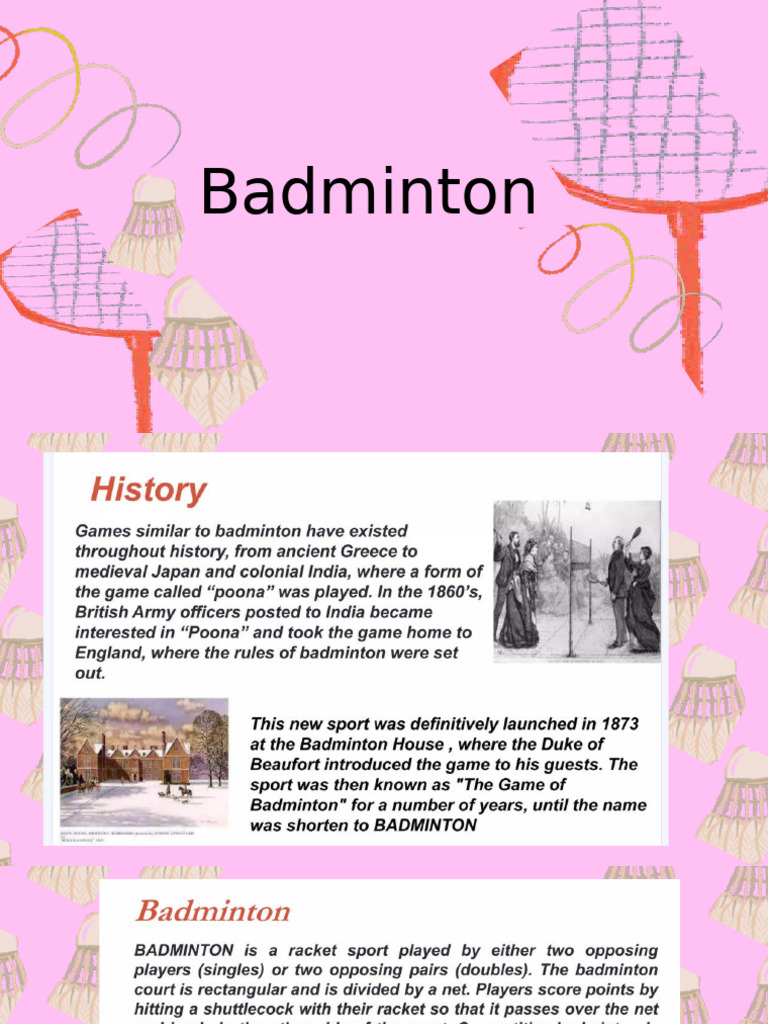 Badminton Shot Types Explained | PDF