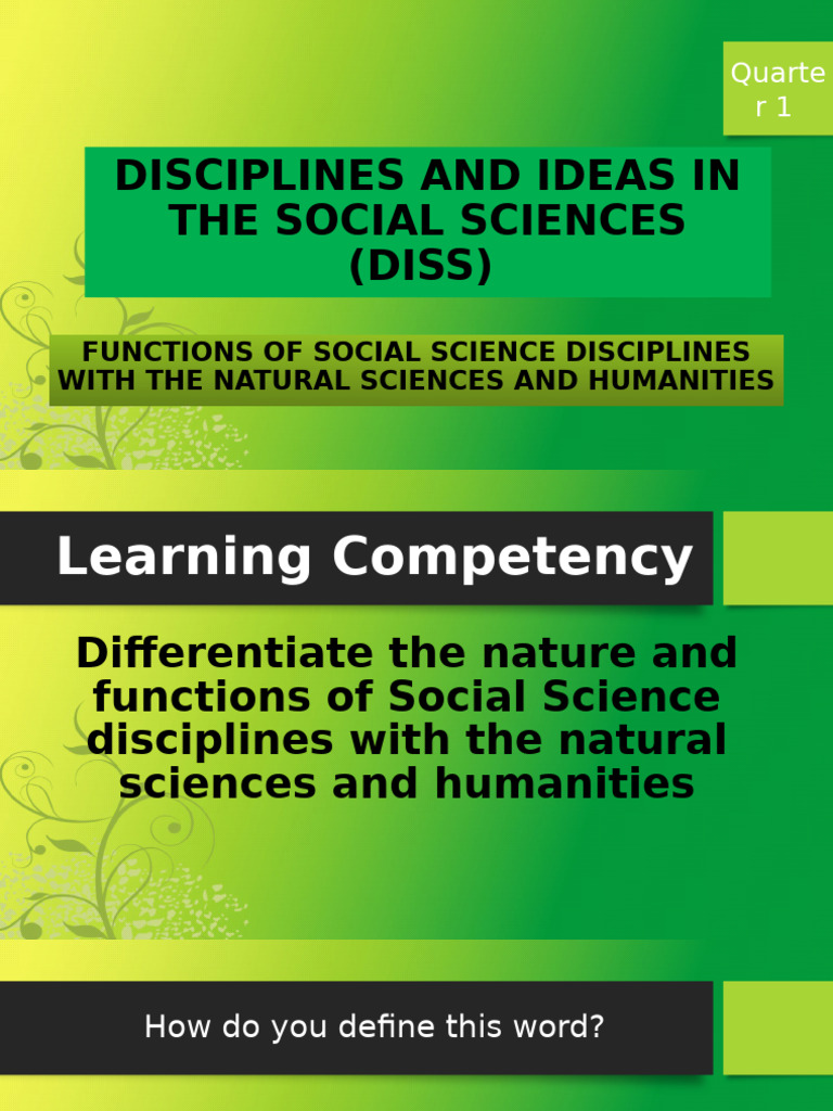 Disciplines and Ideas in The Social Sciences ( | PDF | Natural Sciences ...