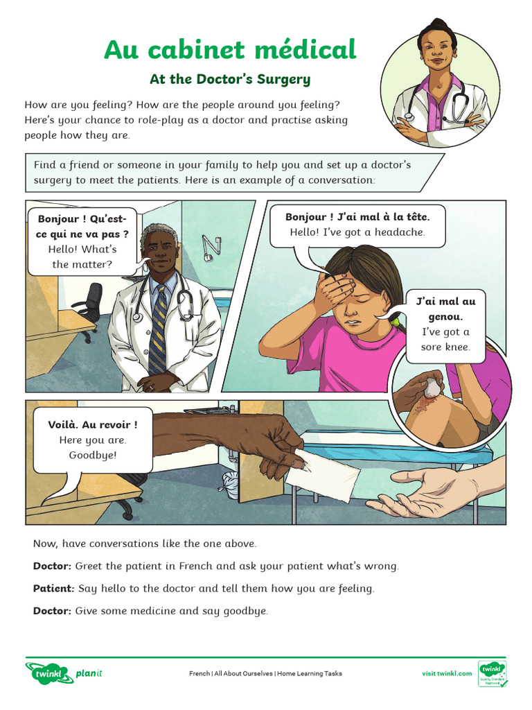 French Doctor Role-Play Guide | PDF