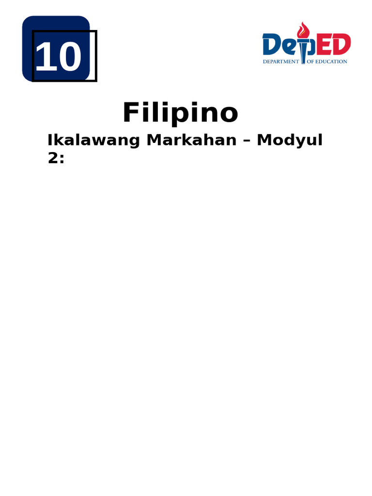 Filipino10 Q2 Mod2 Dula-mula-sa-England-UK Ver2 | PDF
