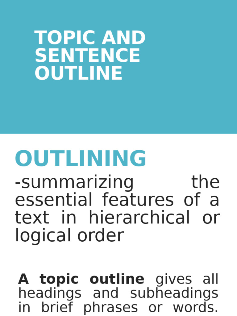 Text Outline | PDF