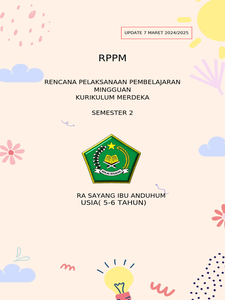 RPPM S2 B RA Sayang Ibu 2024 | PDF