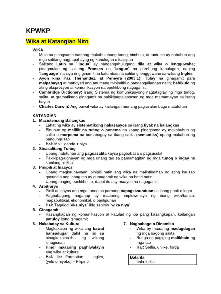 Lectures11 Sem1.1 KPWKP 1 | PDF