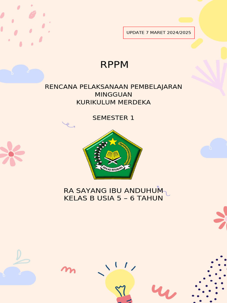 RPPM Kurikulum Merdeka Kelas B | PDF