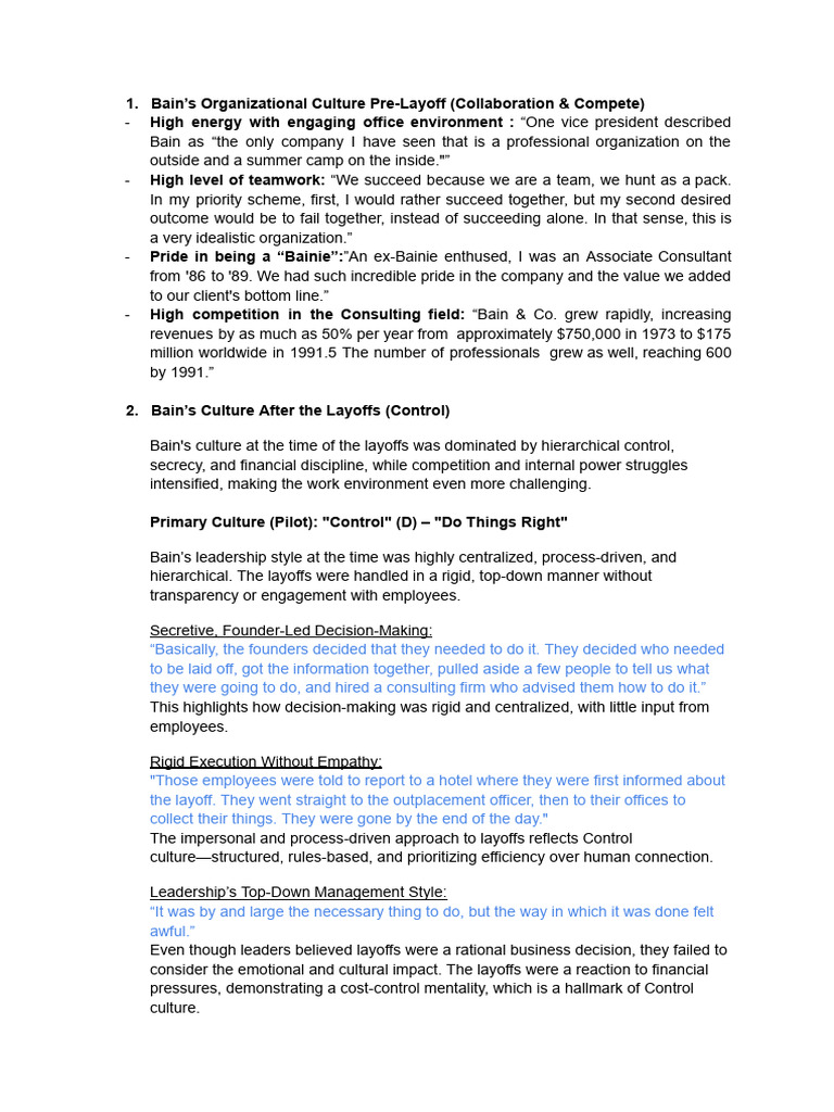 Orit Gadiesh Case Study-Amplifiers | PDF | Layoff | Behavioural Sciences