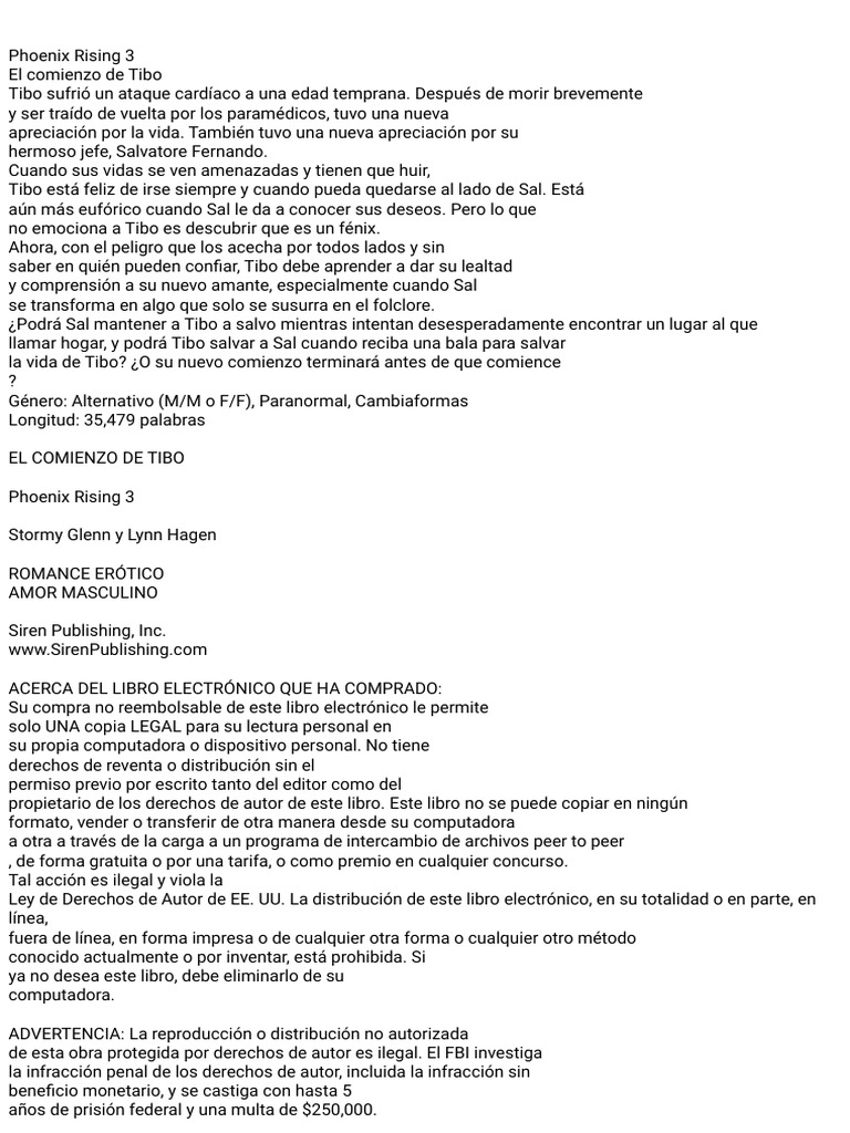 Tibos Beginning (Glenn Stor_ (Z-Library)_1725673180730-Español | PDF ...