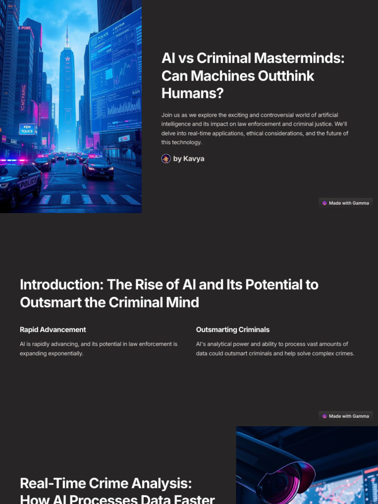 AI-vs-Criminal-Masterminds-Can-Machines-Outthink-Humans | PDF ...