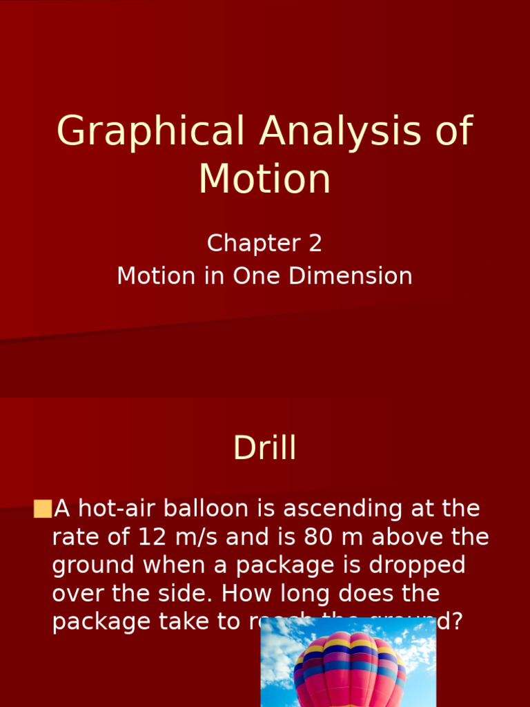 Graphical Analysis of Motion | PDF