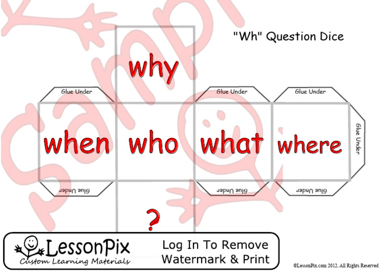 Wh +Question+Dice-material 764807 | PDF