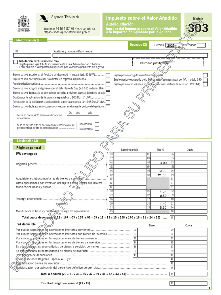 Autoliquidación IVA: Modelo 303 y Procedimientos | PDF | Dinero | Business