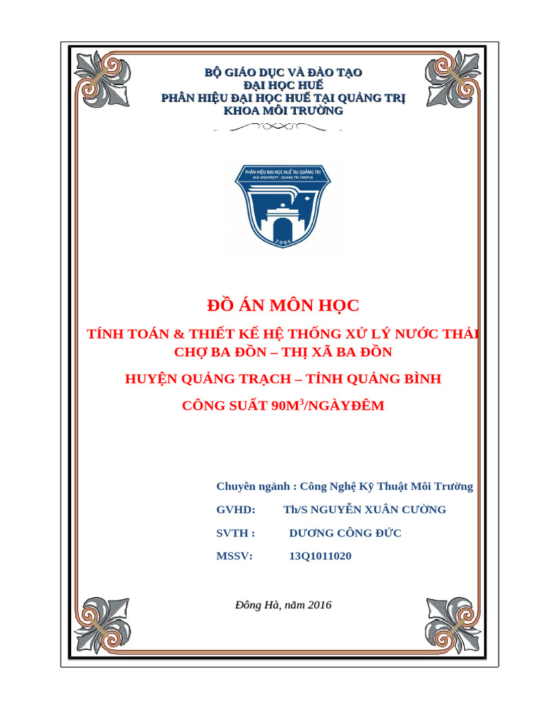 Duong-Cong-Duc-DA Mon Hoc XLNT | PDF