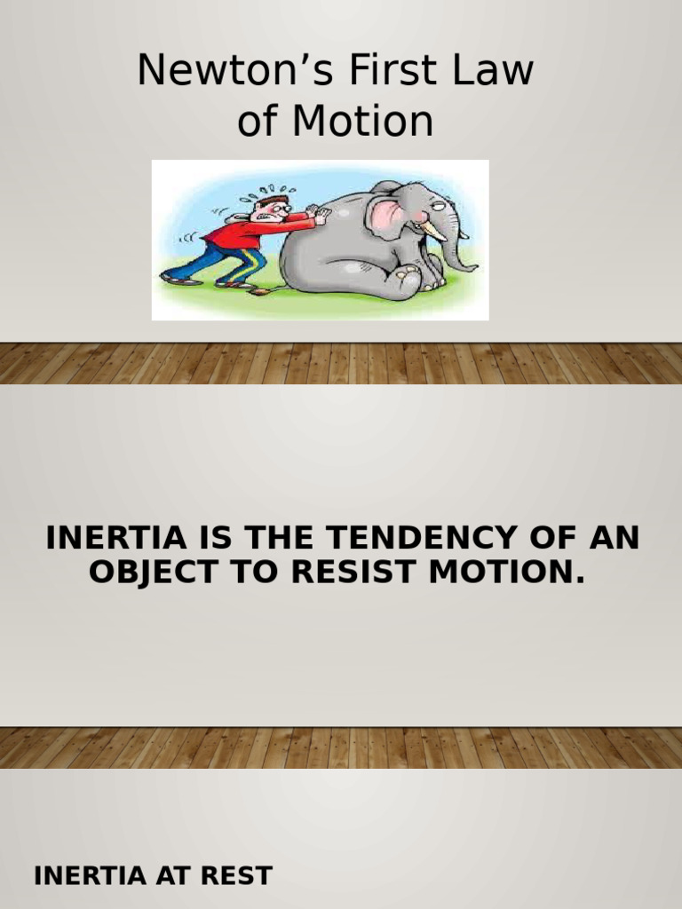 Law of Inertia | PDF | Force | Inertia