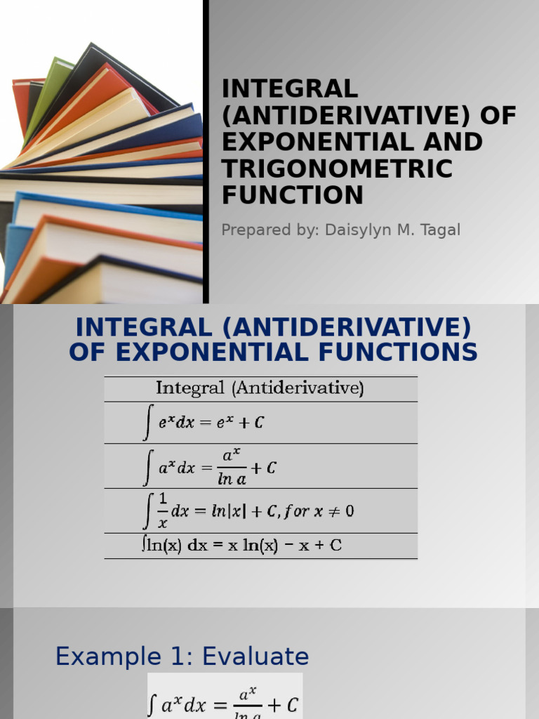 Exponential & Trigonometric Integrals | PDF