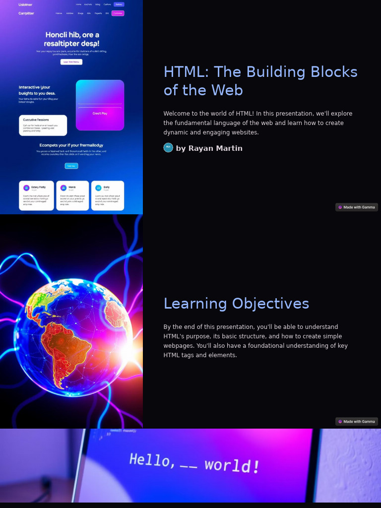 HTML the Building Blocks of the Web (1) | PDF | Html | Html Element