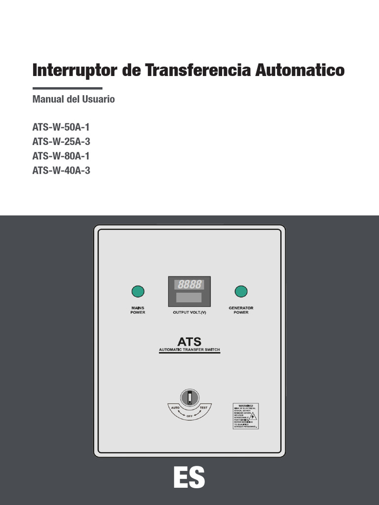 (FALTA CE) ATS - ATS-W-50A-1 - ATS-W-25A-3 - ATS-W-80A-1 - ATS-W-40A-3 ...