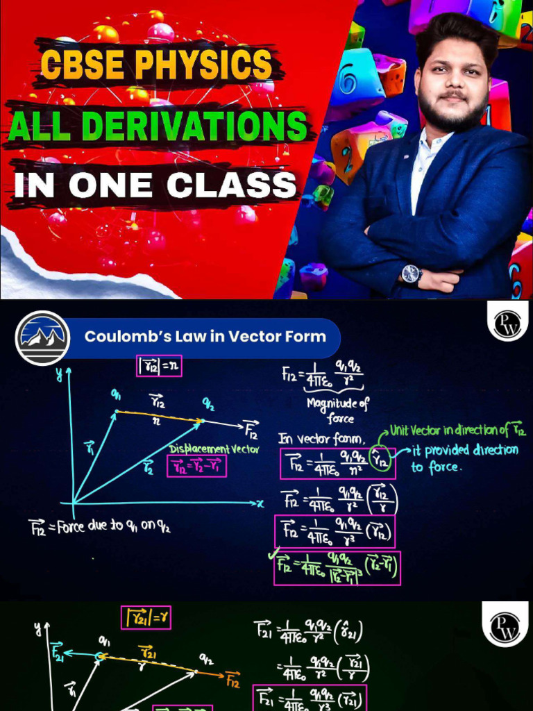 CH 1 To 7 Derivations by Shailendra Sir | PDF