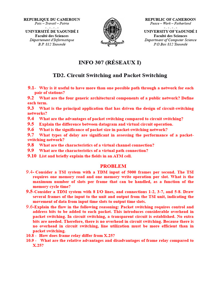 Circuit and Packet Switching Concepts | PDF | Packet Switching ...