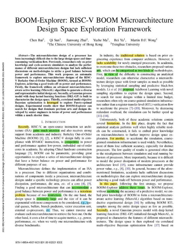 BOOM-Explorer | PDF | Deep Learning | Computer Architecture