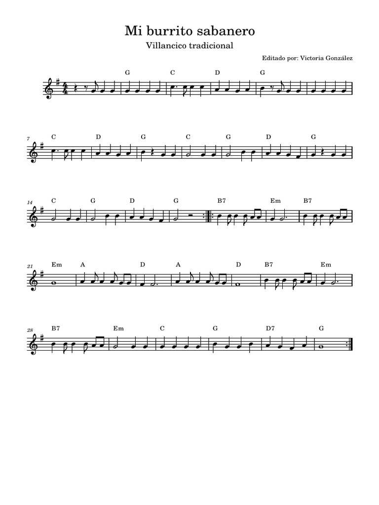 Mi Burrito Sabanero | PDF