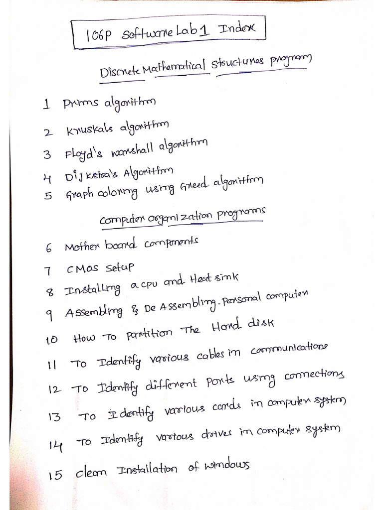 106P DMS WRITEN Part 1 | PDF