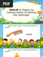 Kambal-Katinig-At-Diptonggo WORKSHEET | PDF