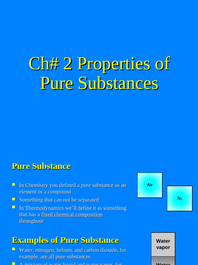 Ch02a.pure Substance - Vapor New | PDF | Phase (Matter) | Phase Diagram