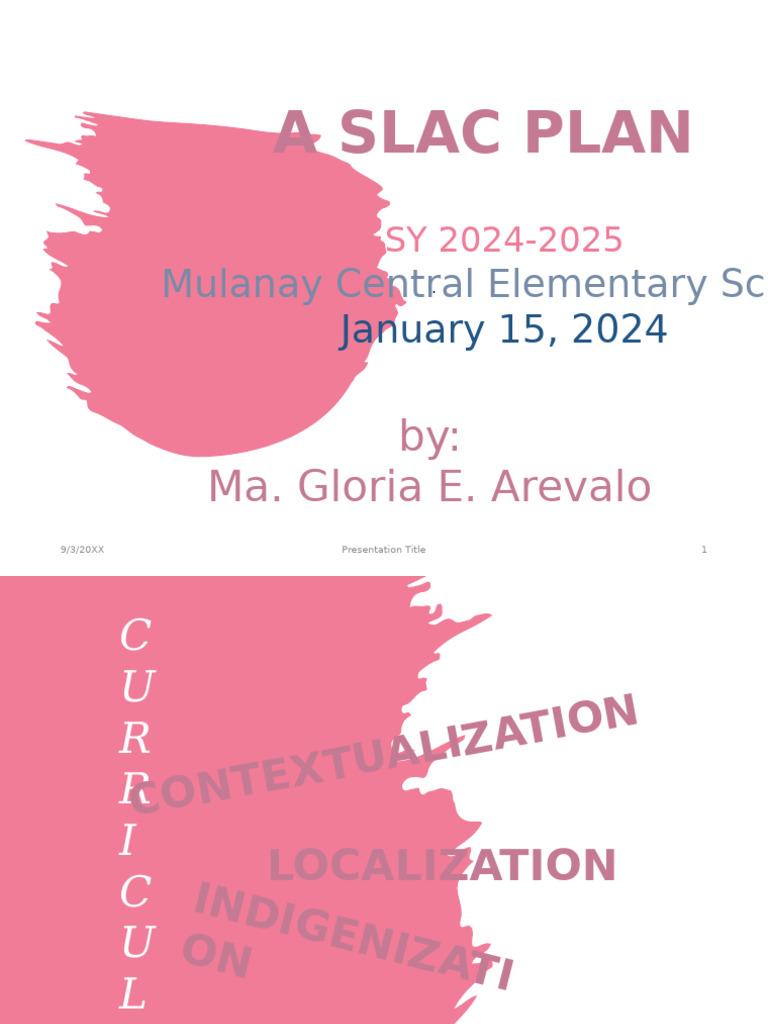 Slac Contextualization | PDF