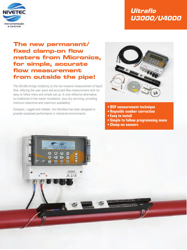 Catalogo Micronics U3000 U4000 Nivetec | PDF | Flow Measurement ...