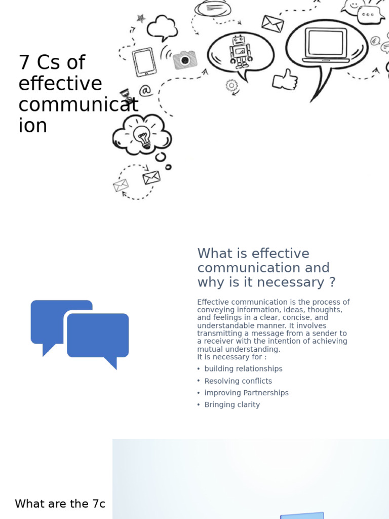 7 Cs of Effective Communication | PDF | Communication | Jargon