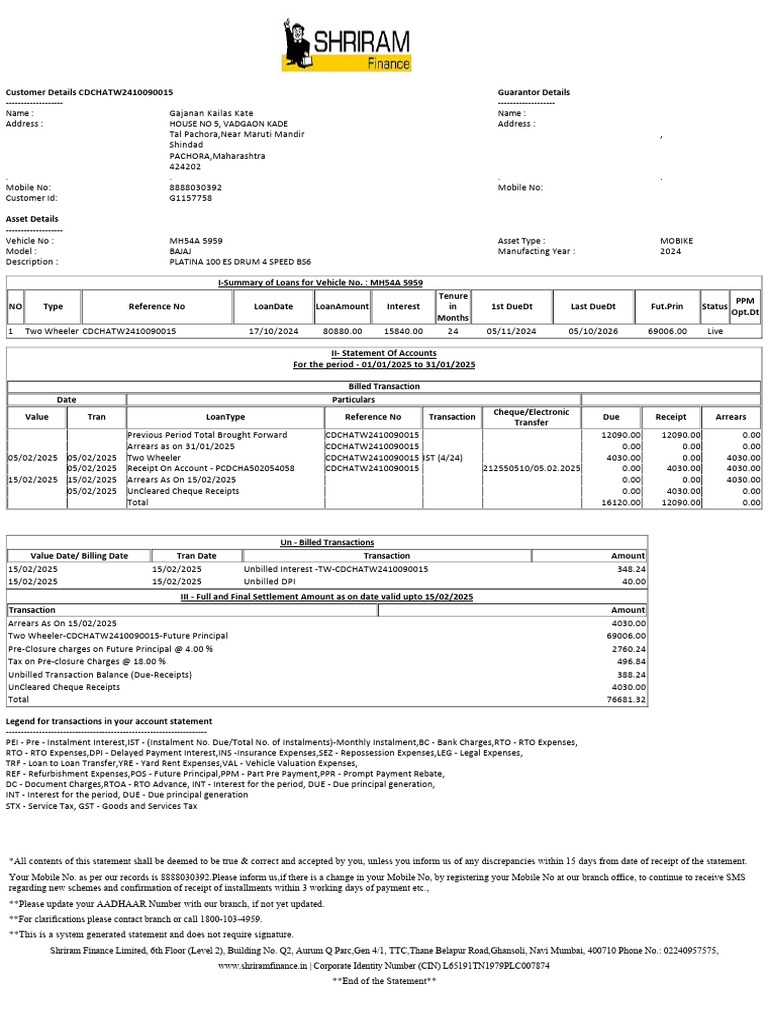 Soa Cdchatw2410090015 | PDF | Payments | Receipt