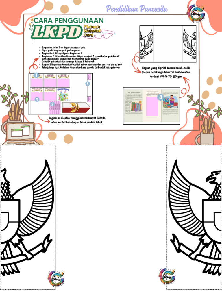 LKPD Flipbook Waterfall Card - Gotong Royong | PDF
