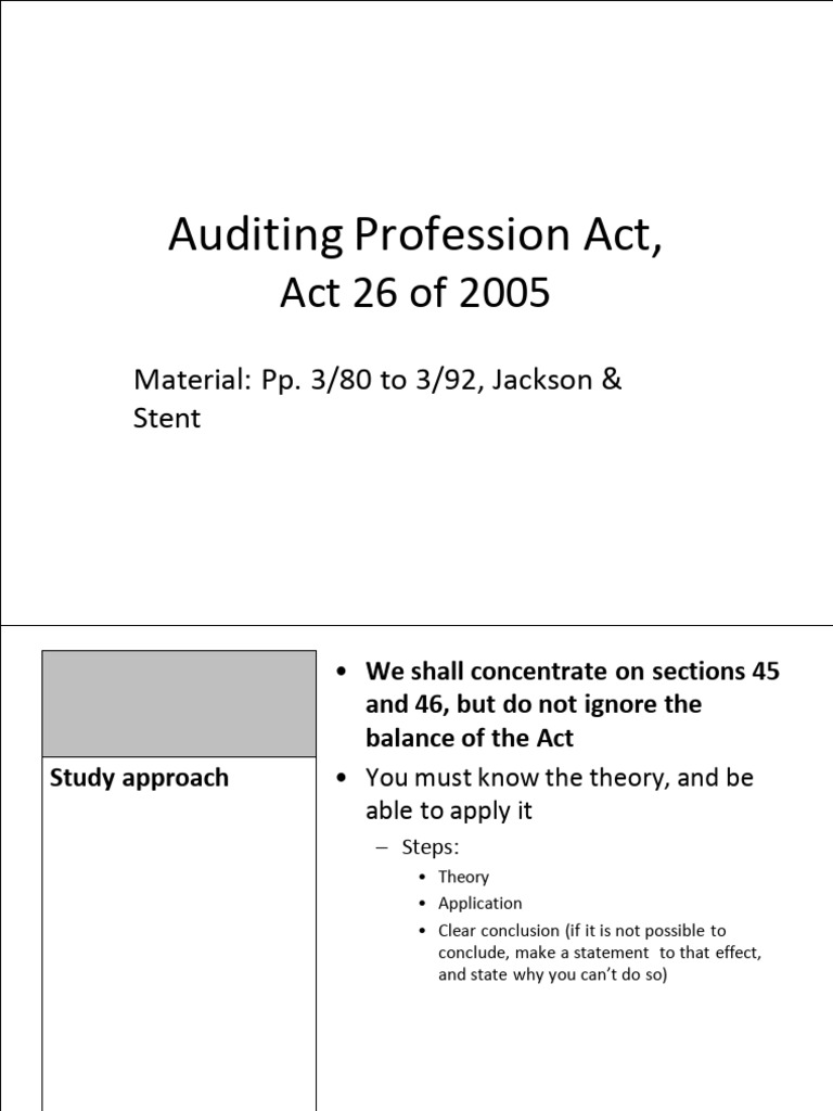Auditing - Profession - Act | PDF | Audit | Negligence