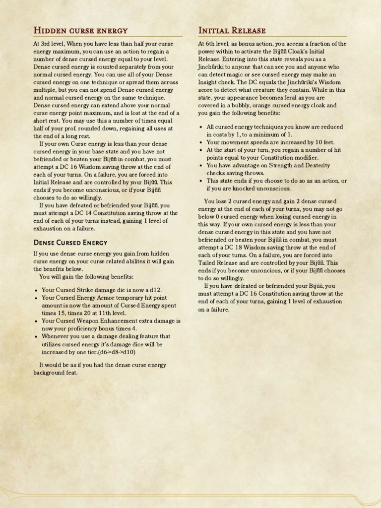 Hidden Curse Energy V0.1 | PDF | Fires