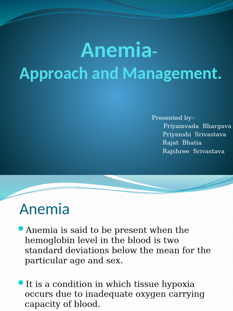 Anemia | PDF | Anemia | Tissue (Biology)