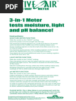 1818 Instruction Soil Meter Instructions | PDF | Soil | Fertilizer