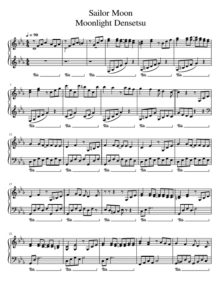 Sailor Moon: Moonlight Densetsu | PDF | Recorded Music | Songs