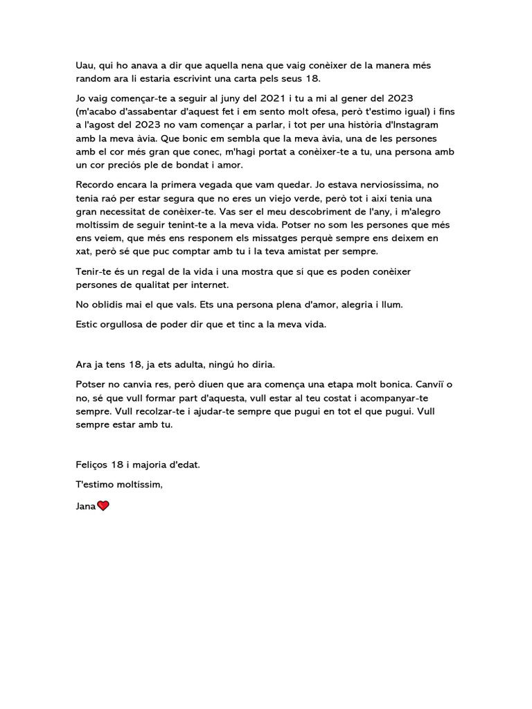 Caeta Cumple Matilda Jana 2 | PDF