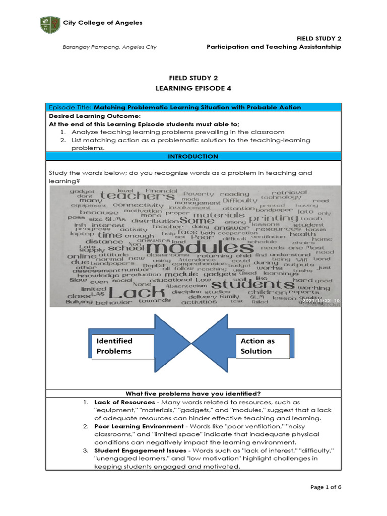 Field Study 2-Episode 4 (Midterm) Prado, Angelito Jr. r..Docx | PDF ...