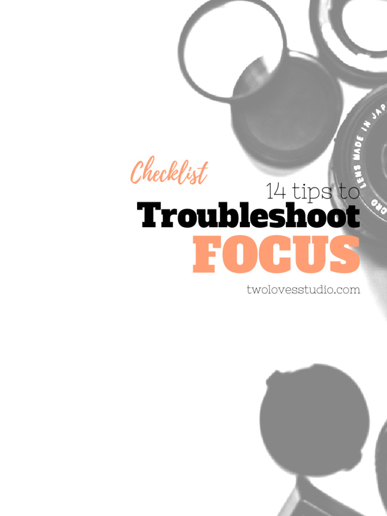 Troubleshooting Tack Sharp Focus | PDF