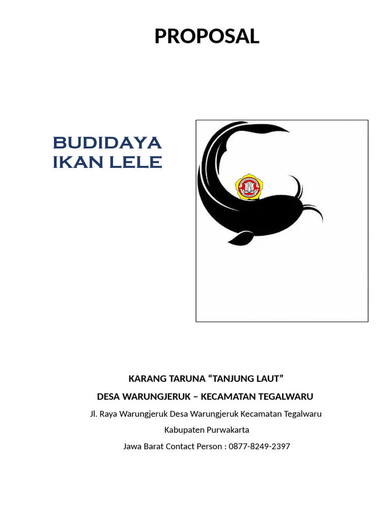PROPOSAL PERMOHONAN BANTUAN BUDIDAYA IKAN LELE Karang Taruna | PDF
