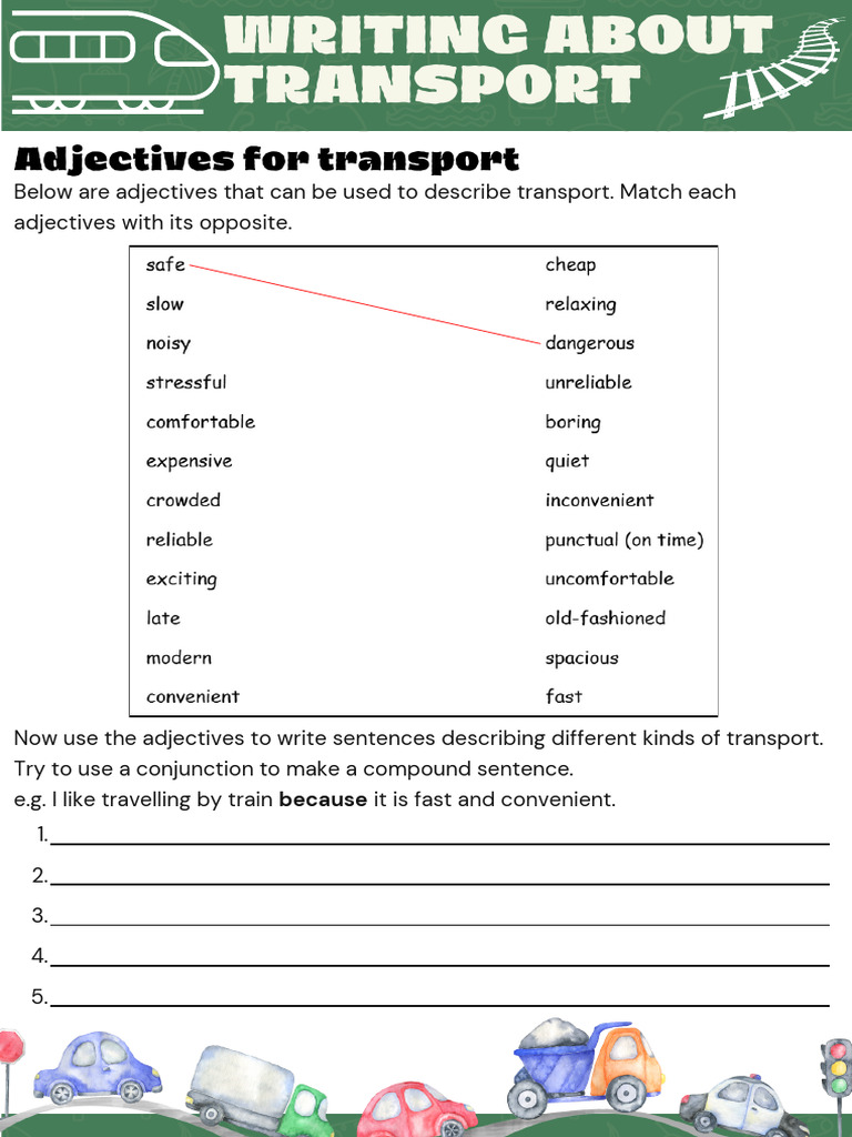 Writing About Transport WS1 | PDF