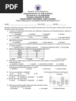 Math Assessment for Grade 8 Students | PDF | Factorization | Equations