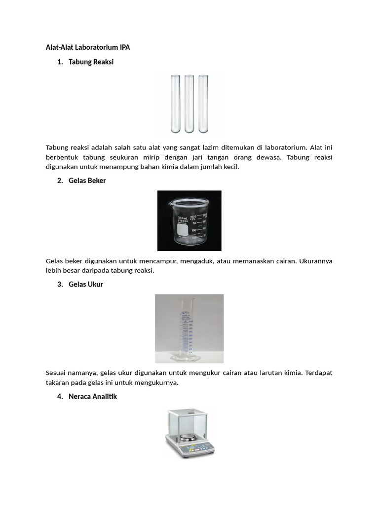 10 Alat Laboratorium | PDF