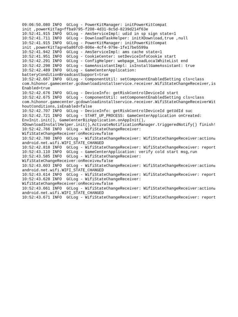 Game Center Application Log Insights | PDF