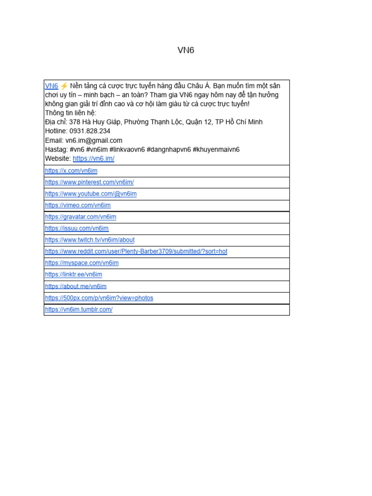 VN6 | PDF
