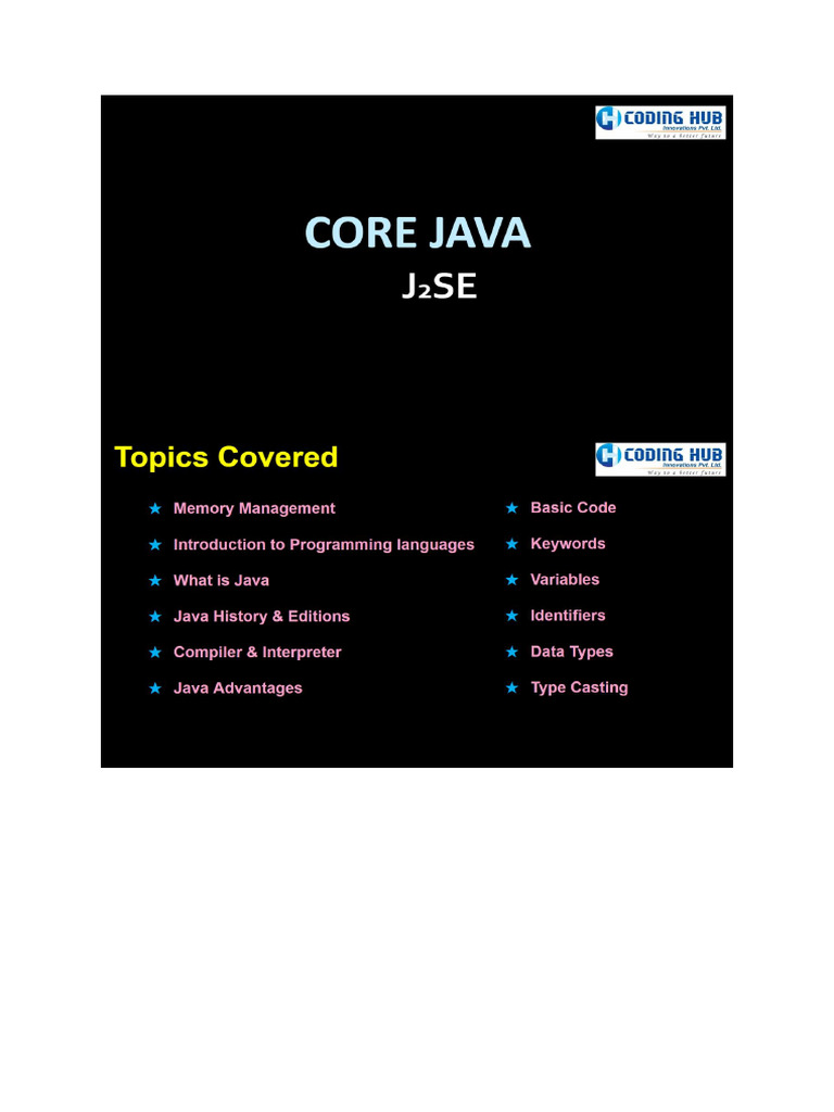 Java (Basics) | PDF